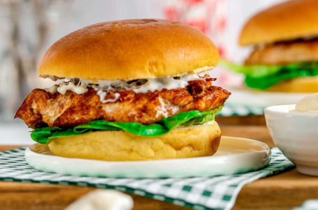 Cajun Chicken Fillet Burger & 100% Beef 6oz Handmade Burgers ...